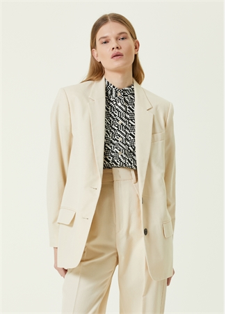 Etoile Isabel Marant Kadın Ilindo Ekru Blazer Bej 36 FR
