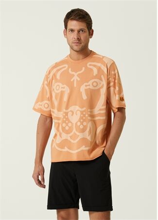Kenzo Erkek K Tiger Turuncu Grafik Desenli T-shirt S EU