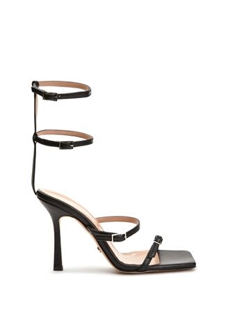 Divarese Kadın Siyah Deri Sandalet 36 Eu