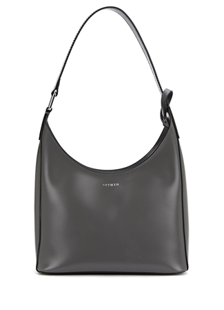 Beymen Kadın Milano Gri Logolu Deri Omuz Çantası EU