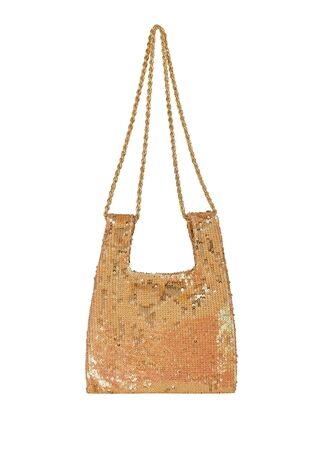 Jimba Kadın Sandra Turuncu Payetli Abiye Çanta Eu
