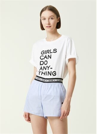 Zadig&Voltaire Kadın Bella Girls Beyaz Bisiklet Yaka T-shirt XS EU