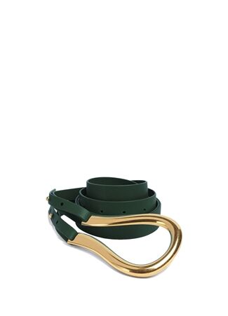 Bottega Veneta Kadın Yeşil Toka Detaylı Deri Kemer S EU
