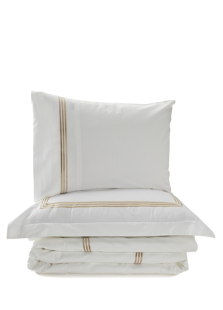 Beymen Home Novem Beyaz Nakışlı Çift Kişilik Nevresim Takımı Beymen Home Novem Beyaz Nakışlı Çift Kişilik Nevresim Takımı