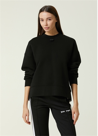 Palm Angels Kadın Siyah Bisiklet Yaka Logolu Sweatshirt XXS EU Palm Angels Kadın Siyah Bisiklet Yaka Logolu Sweatshirt XXS EU