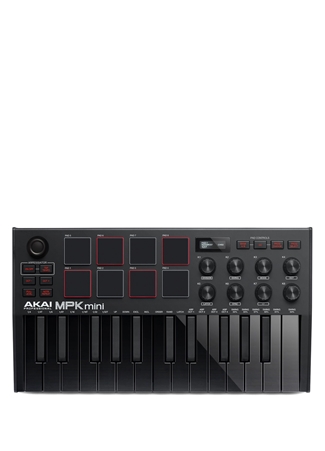 Akai Professional MPK Mini 3 Klavye Kontrol Cihazı Siyah EU Akai Professional MPK Mini 3 Klavye Kontrol Cihazı Siyah EU