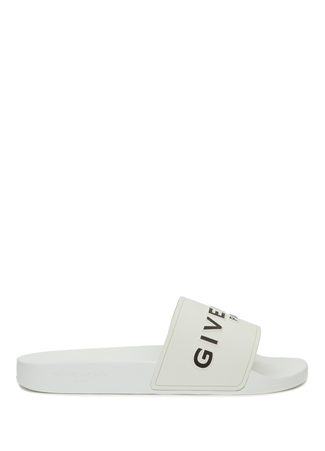 Givenchy Erkek Beyaz Logo Detaylı Terlik 4 EU Givenchy Erkek Beyaz Logo Detaylı Terlik 4 EU