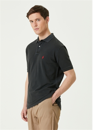 Polo Ralph Lauren Erkek Siyah Yaka T-shirt S Eu