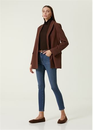 Frame Denim Kadın Le High Skinny Crop Mavi Jean Pantolon 26 US Frame Denim Kadın Le High Skinny Crop Mavi Jean Pantolon 26 US