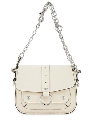 Zadig&Voltaire Kadın Beyaz Logo Detaylı Deri Çanta EU