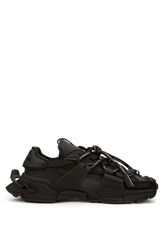 Dolce&Gabbana Erkek Siyah Geometrik Tabanlı Logolu Sneaker 39.5 EU Dolce&Gabbana Erkek Siyah Geometrik Tabanlı Logolu Sneaker 39.5 EU