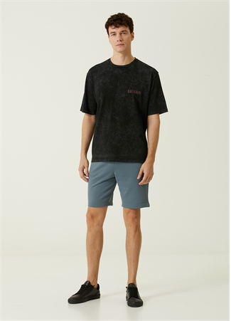 Qollanchi Erkek Mavi Beli Kordonlu Basic Şort S EU Qollanchi Erkek Mavi Beli Kordonlu Basic Şort S EU