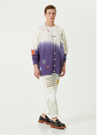 Mcq Erkek Bej Figür Desenli Jean Pantolon 29 Us