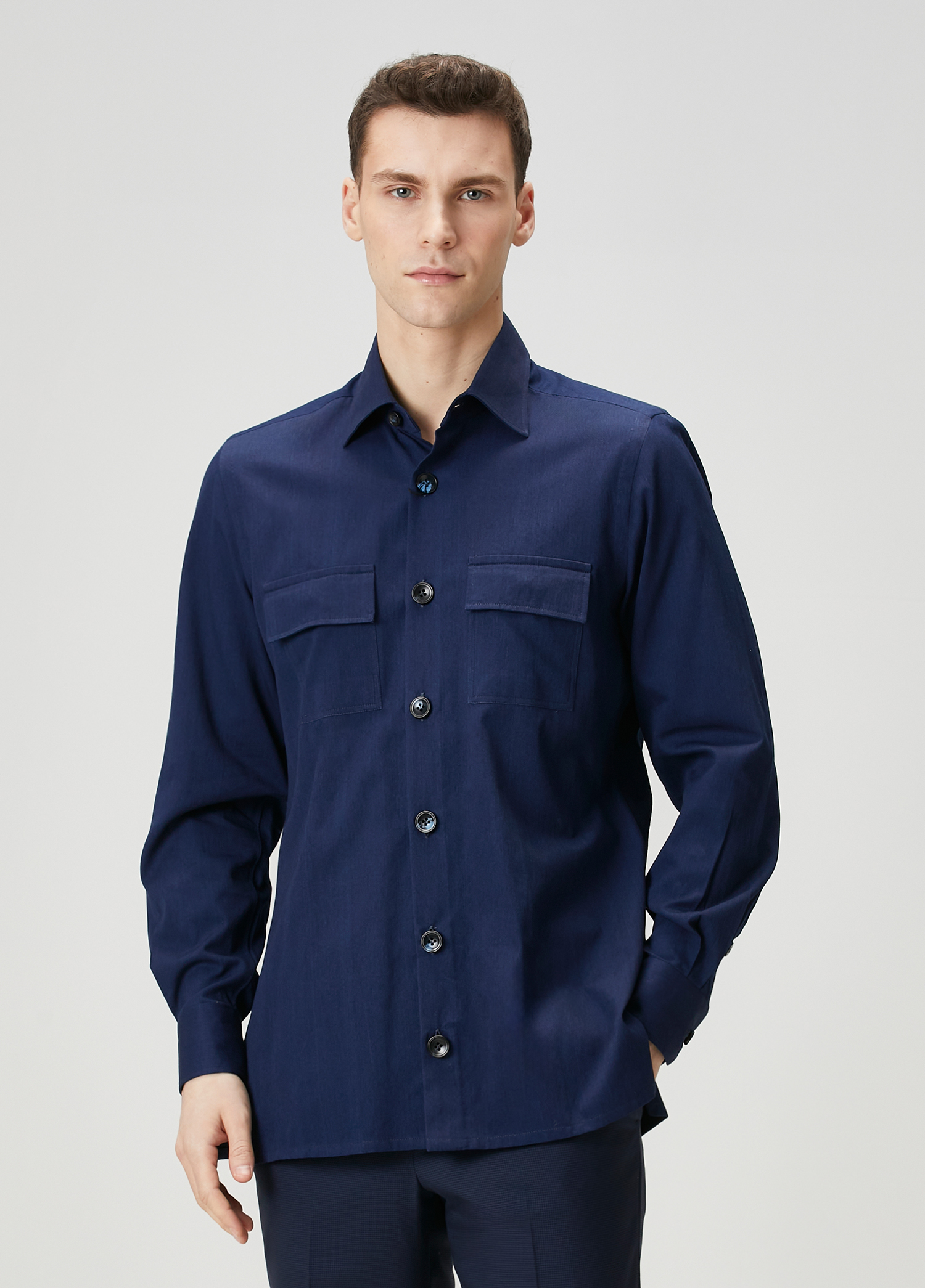 Kiton Mavi Erkek Mavi Gömlek 1682629 | Beymen