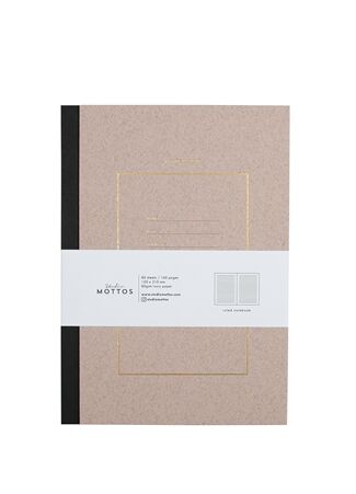 Studio Mottos Bej Çizgili Sert Kapaklı Defter EU Studio Mottos Bej Çizgili Sert Kapaklı Defter EU