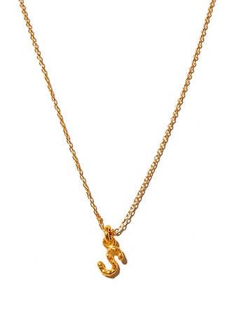 Fidelle Kadın Alphabet Pendant Small S Altın Rengi Kolye EU Fidelle Kadın Alphabet Pendant Small S Altın Rengi Kolye EU