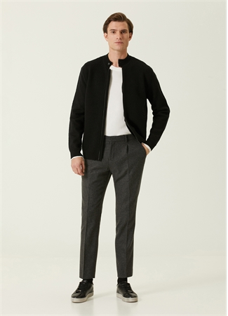 Network Erkek Comfort Fit Antrasit Yün Pantolon Gri 44-6N EU