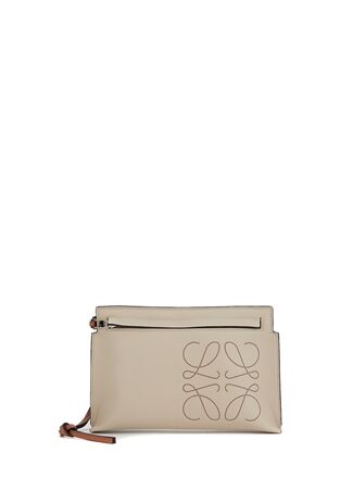 Loewe Kadın Bej Logolu Deri El Çantası EU