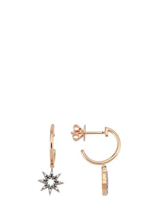 Bee Goddess Kadın Venüs Star Altın Rengi Küpe Pembe EU