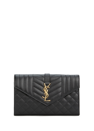 Kadın Monogram Chain Siyah Deri Omuz Çantası Eu Kadın Monogram Chain Siyah Deri Omuz Çantası Eu