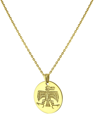 Kayra Khan Erkek Aztec Eagle Gold Gümüş Rengi Kolye Altın EU Kayra Khan Erkek Aztec Eagle Gold Gümüş Rengi Kolye Altın EU