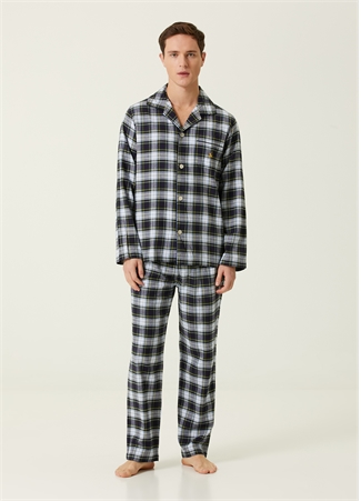 Polo Ralph Lauren Erkek Lacivert Gri Ekoseli Pijama Seti Sarı XL EU Polo Ralph Lauren Erkek Lacivert Gri Ekoseli Pijama Seti Sarı XL EU