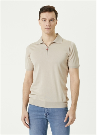 Kiton Erkek Bej Polo Yaka Kısa Kollu Triko M Eu Kiton Erkek Bej Polo Yaka Kısa Kollu Triko M Eu