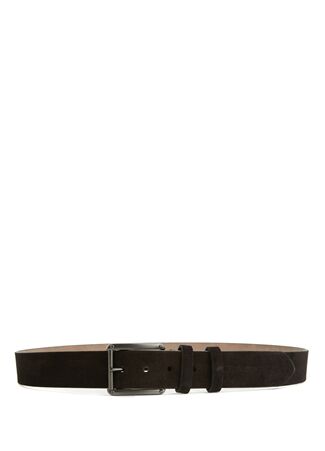 George Hogg Erkek Siyah Süet Kemer 30 EU