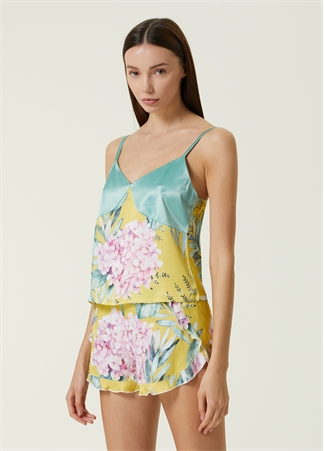 House of Silk Kadın Claude Sarı Çiçekli Şortlu Pijama Takımı 34 EU House of Silk Kadın Claude Sarı Çiçekli Şortlu Pijama Takımı 34 EU