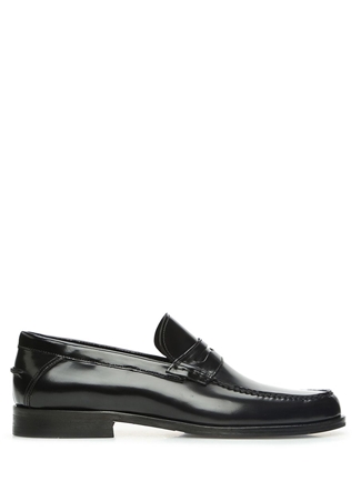Beymen Collection Erkek Siyah Bant Detaylı Deri Loafer 42