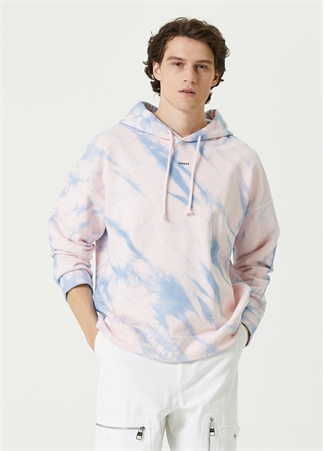 Sandro Erkek Mavi Kapüşonlu Batik Desenli Sweatshirt M Eu Sandro Erkek Mavi Kapüşonlu Batik Desenli Sweatshirt M Eu