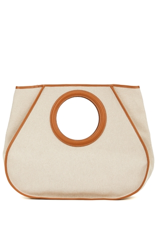 Hereu Kadın Bej Kulp Detaylı Çanta EU Hereu Kadın Bej Kulp Detaylı Çanta EU