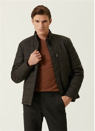 Network Erkek Slim Fit Kahverengi Deri Mont S EU