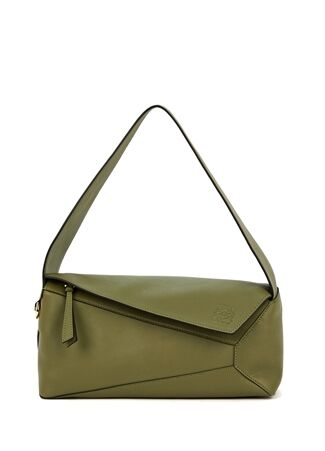 Loewe Kadın Puzzle Sarı Deri Hobo Haki EU Loewe Kadın Puzzle Sarı Deri Hobo Haki EU