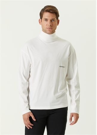 Ambush Erkek Beyaz Balıkçı Yaka Uzun Kollu T-shirt S EU Ambush Erkek Beyaz Balıkçı Yaka Uzun Kollu T-shirt S EU