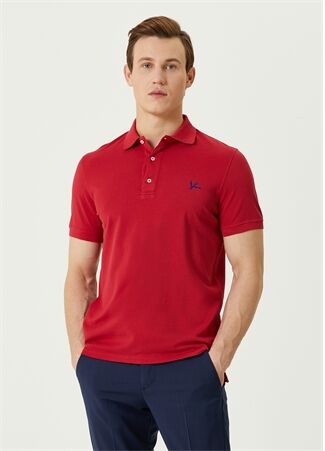 Isaia Erkek Tshirt Bordo L Eu