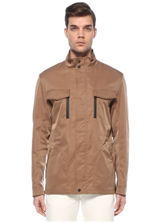 Palzileri Lab Erkek Kamel Dik Yaka Mont Kahverengi 50 IT