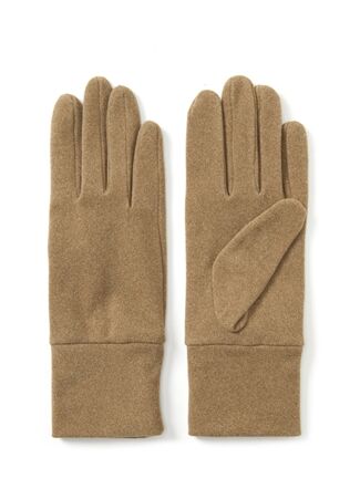 Network Kadın Camel Yün Eldiven Kahverengi M EU