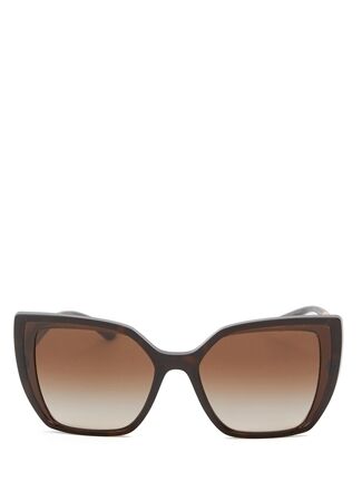 Dolce&Gabbana Kadın Kahverengi Cat Eye Formlu Güneş Gözlüğü 55 EU