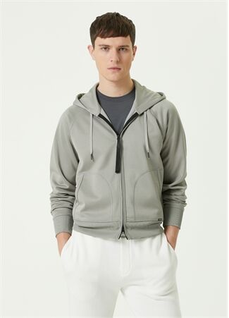 Tom Ford Erkek Gri Kapüşonlu Sweatshirt 52 IT
