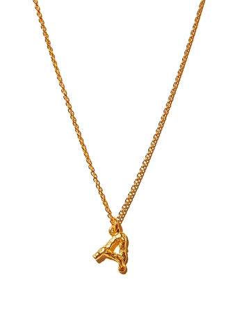 Fidelle Kadın Alphabet Pendant Medium A Altın Rengi Kolye M EU Fidelle Kadın Alphabet Pendant Medium A Altın Rengi Kolye M EU