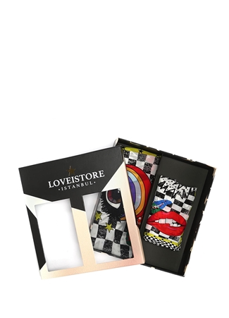 Loveiststore Kadın Scacchi Karışık Desenli 2li Hediye Seti EU
