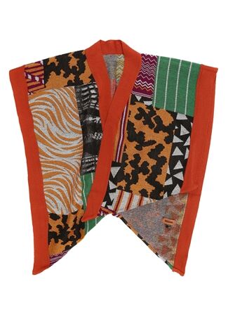 Missoni Kadın Patchwork Desenli Yün Şal EU