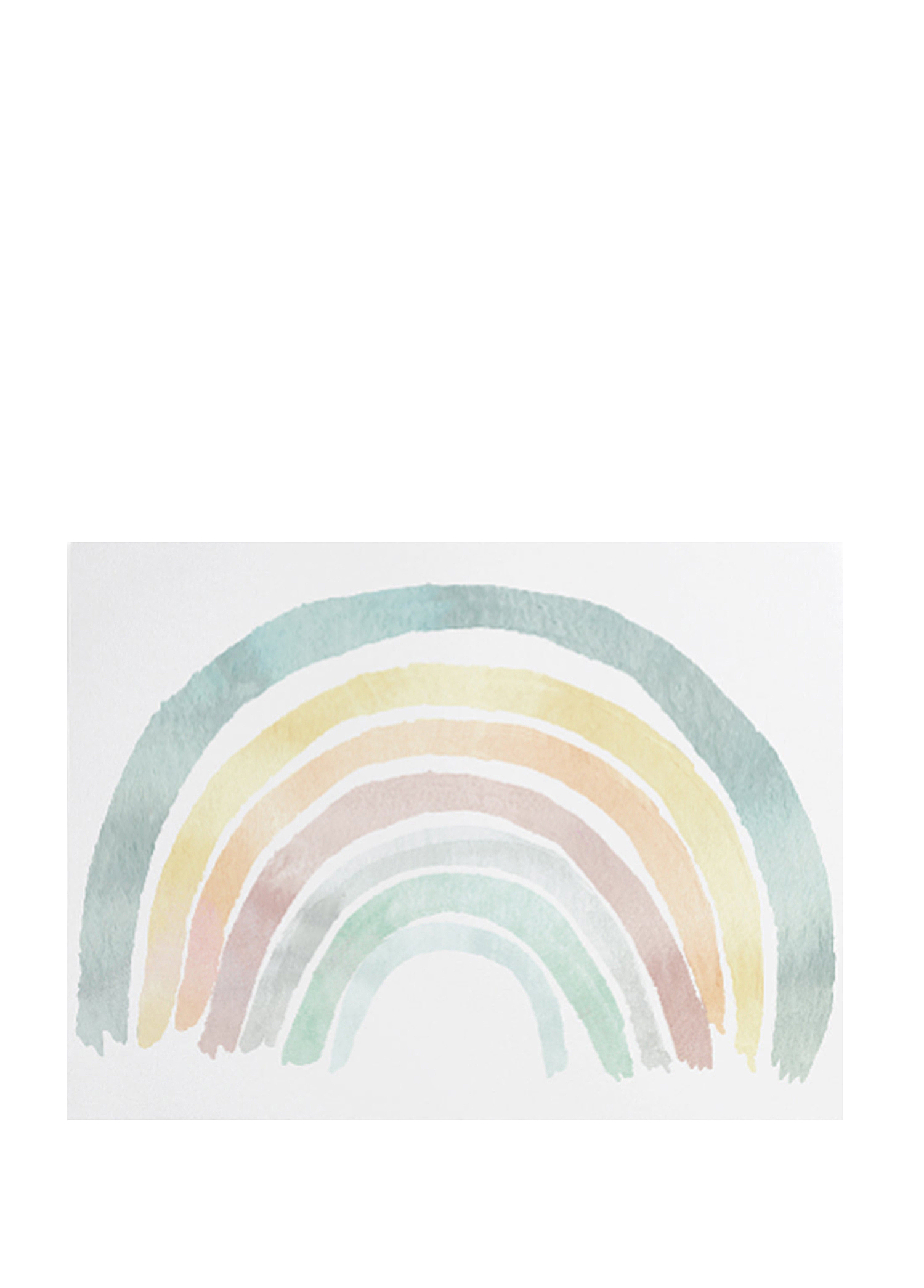 Pop By Gaea - Oil Blue Rainbow Watercolor XXL Wall Sticker