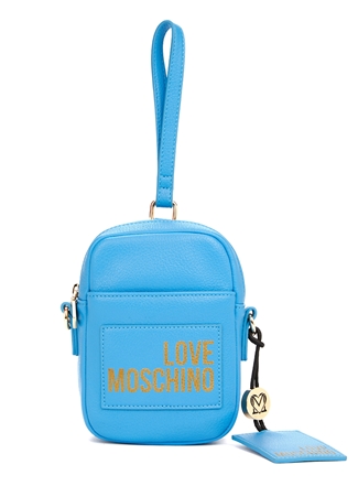 Love Moschino Kadın Mavi Logolu Omuz Çantası Eu Love Moschino Kadın Mavi Logolu Omuz Çantası Eu