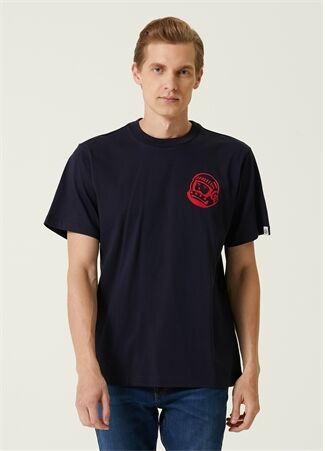 Billionaire Boys Club Erkek Lacivert Bisiklet Yaka Baskılı T-shirt S EU