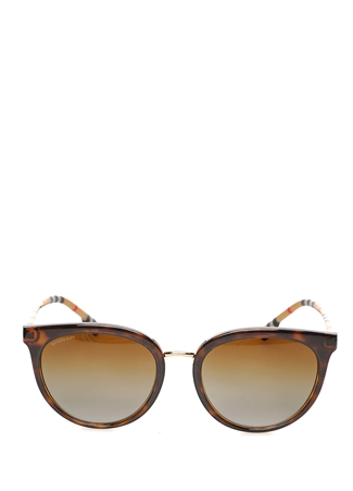 Burberry Kadın Kahverengi Turtle Desenli Güneş Gözlüğü 54 EU