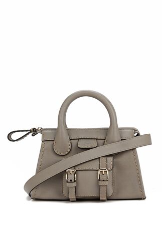 Chloe Kadın Gri Deri Omuz Çantası EU