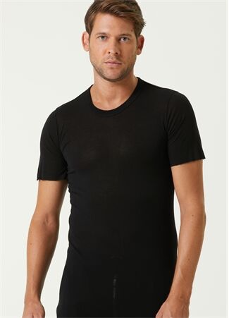 Rick Owens Erkek Siyah Basic T-shirt M EU