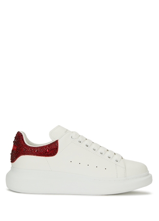 Alexander Mcqueen Kadın Oversize Beyaz Mavi Logolu Deri Sneaker 40 Eu Alexander Mcqueen Kadın Oversize Beyaz Mavi Logolu Deri Sneaker 40 Eu